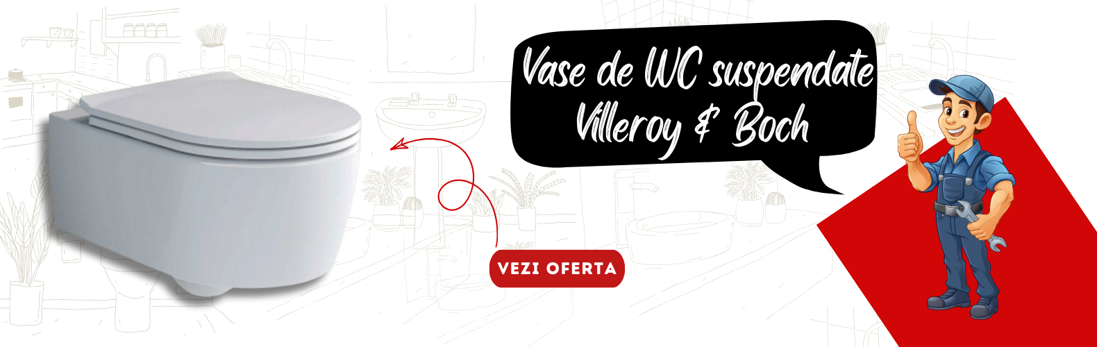 Vase wc suspendate cu rezervor | Vas WC toaleta cu capac