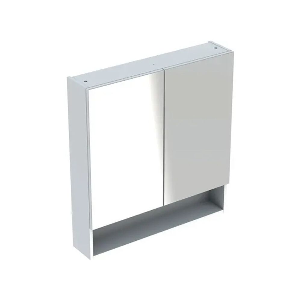 Dulap suspendat cu oglinda Geberit Selnova Square, 60 cm, alb lucios ...